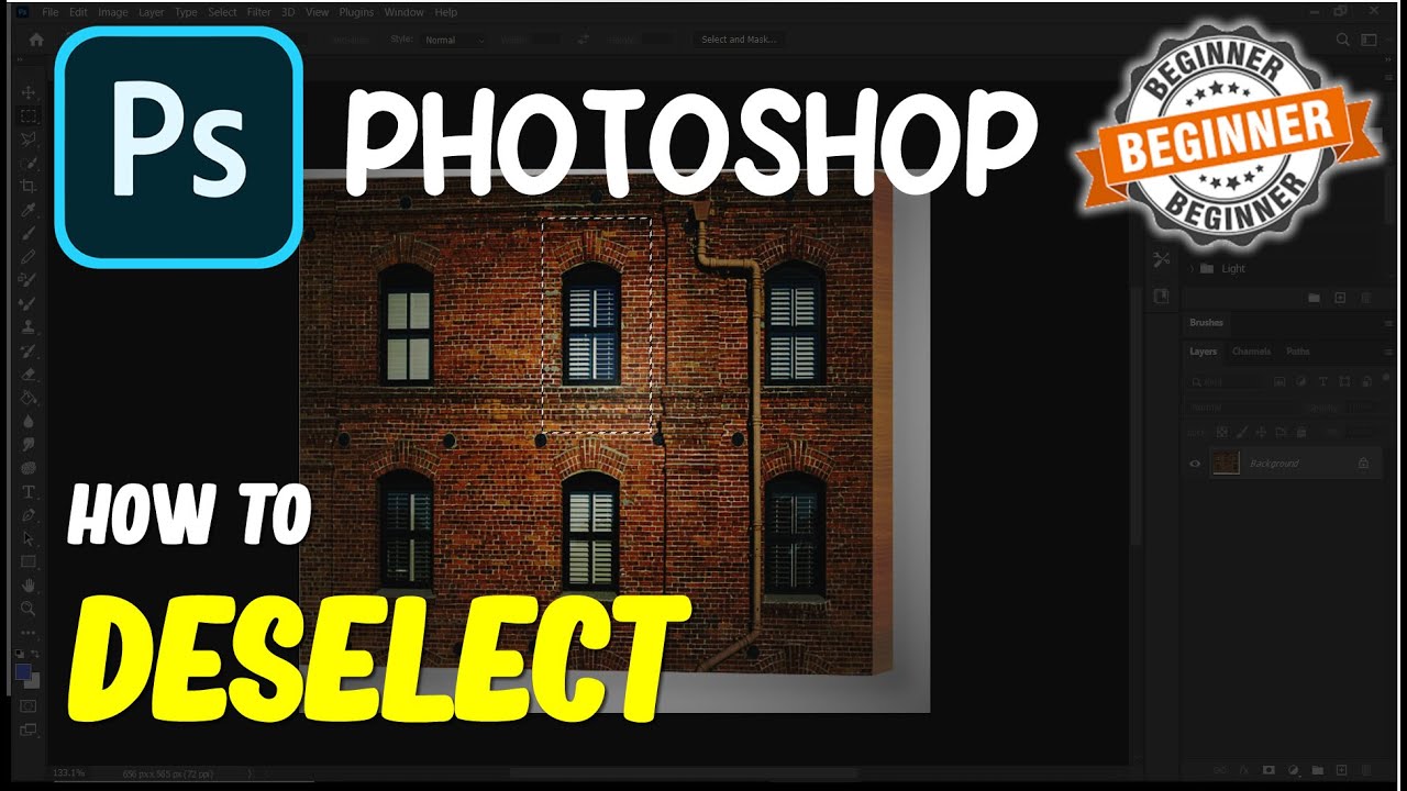 Photoshop How To Deselect - YouTube