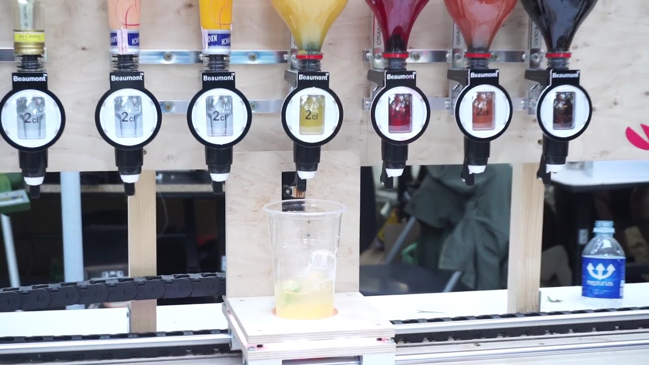 Barbot Arduino Cocktail Mixing Robot Youtube