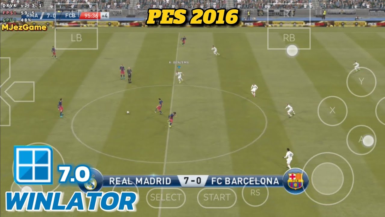 Winlator - Gameplay Pro Evolution Soccer 2016 | PES 2016 - Windows ...