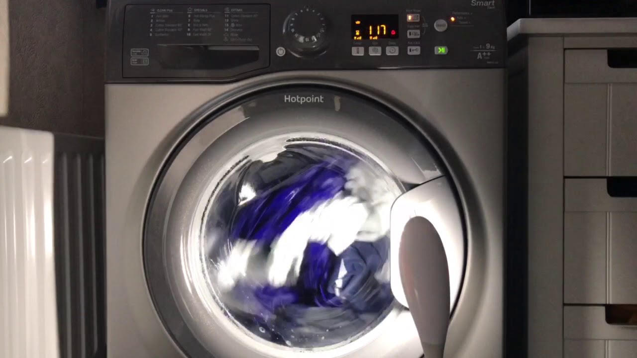 Hotpoint WMFUG 942 washing machine synthetics 50° 3 rinses 1400 rpm pt ...