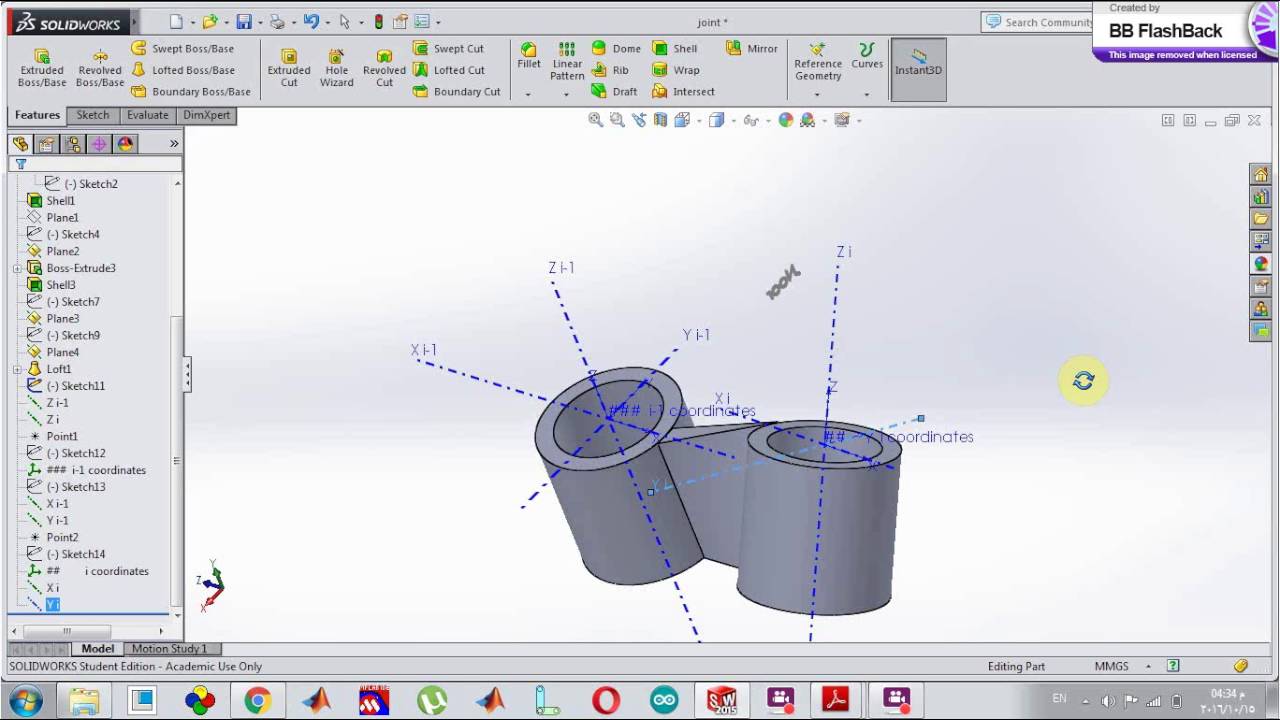SolidWorks Video Illustrating the Link Twist and the Link Length by ...
