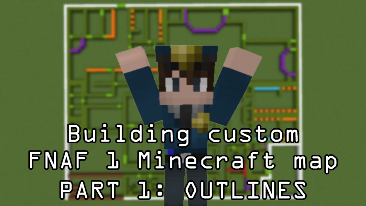 Building outlines for my custom FNAF 1 Minecraft 1.20.1 map... - YouTube