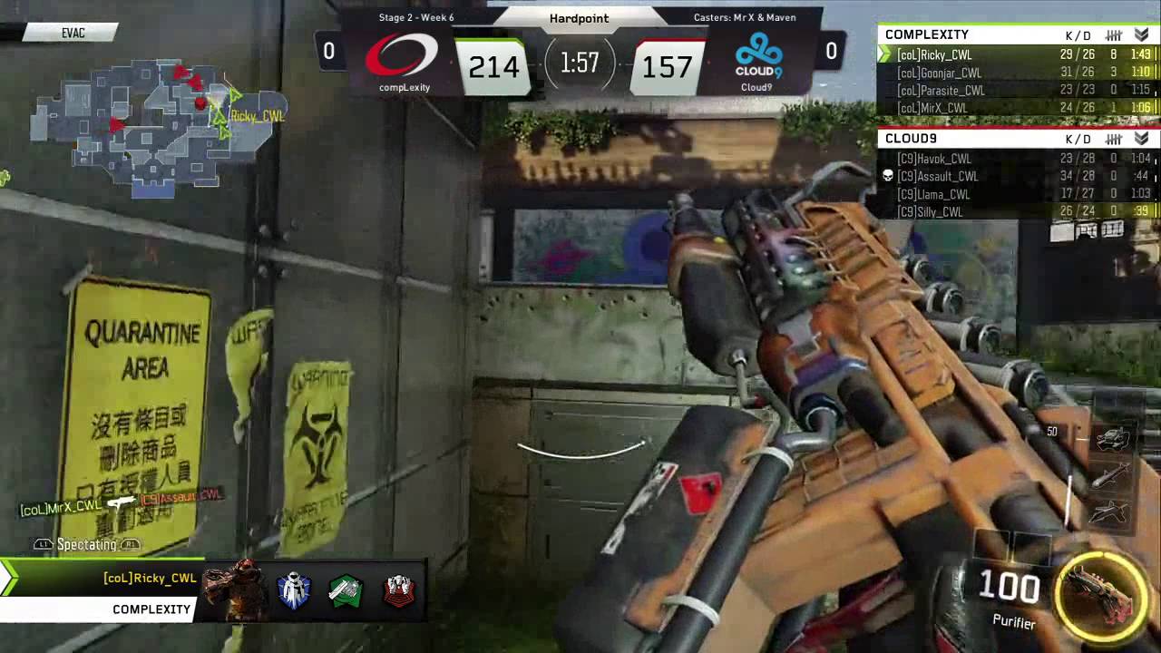 5/24 NA Pro Division compLexity Gaming vs Cloud9 - Call of Duty® World ...