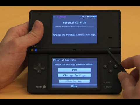 Setting DSi Parental Controls - YouTube
