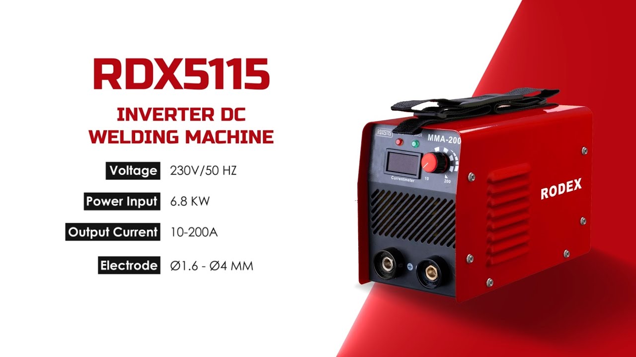 RODEX Inverter DC Welding Machine - RDX5115 - YouTube