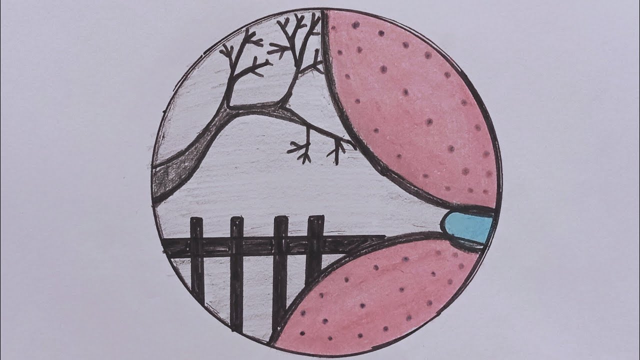 Circle Drawing||easy and beautiful drawing||how to draw Beautiful ...