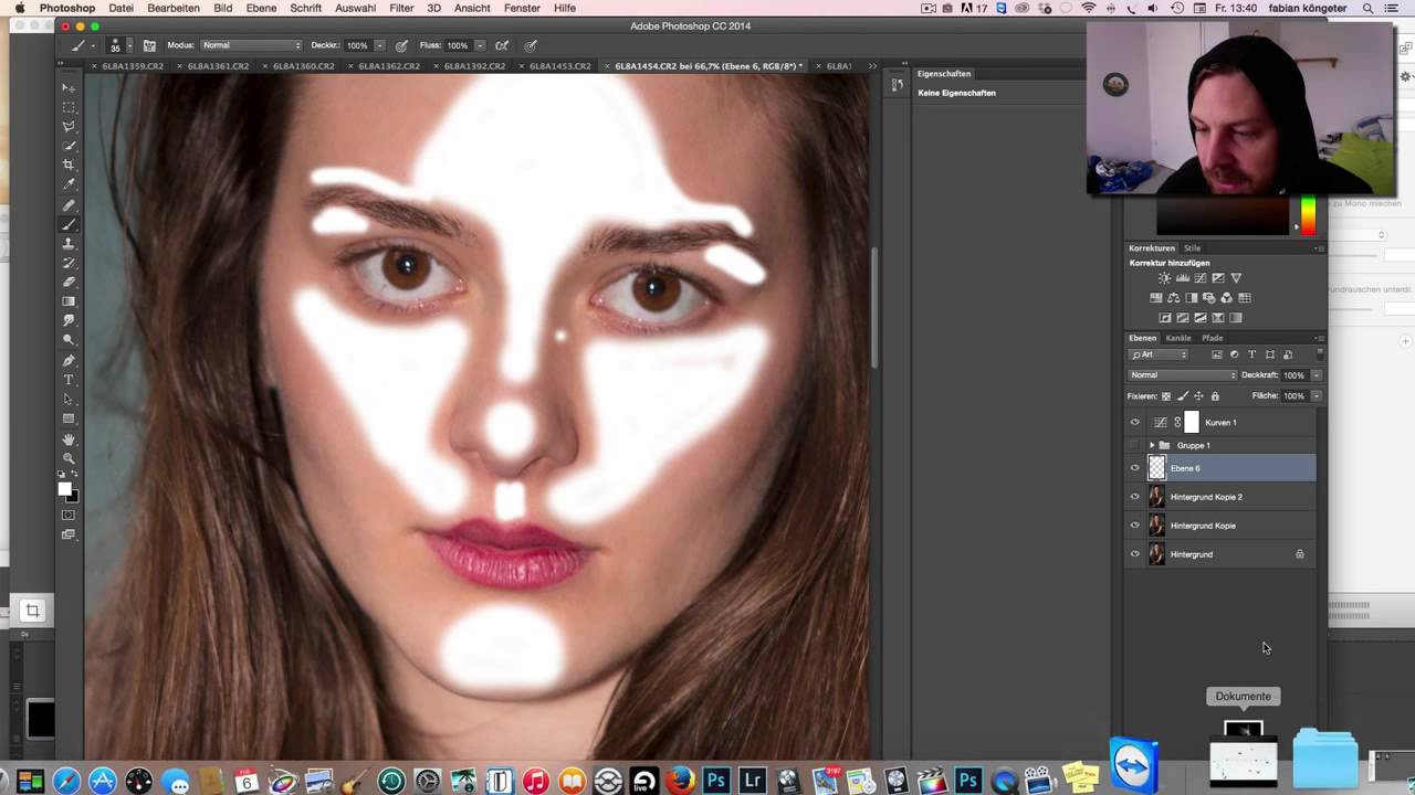 Photoshop Tutorial, Dodge and burn Effekt / Contouring - YouTube