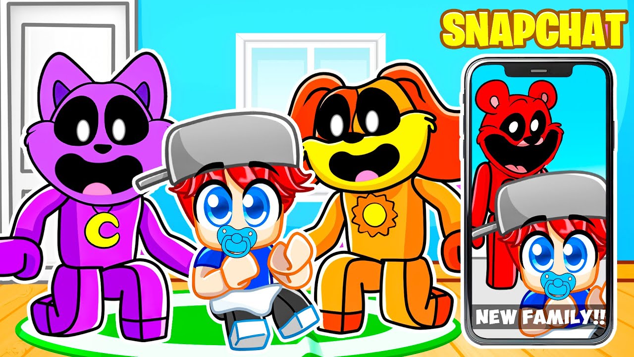 Adopted By SMILING CRITTERS On SNAPCHAT! (Roblox) - YouTube