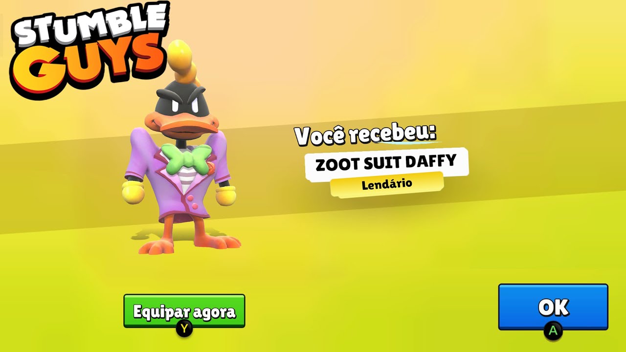 STUMBLE GUYS ZOOT SUIT DAFFY l XBOX ONE X ♡ ♥ - YouTube