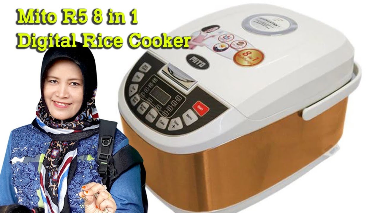 Review Alat masak komplit rice cooker digital mito, 8 in 1 (multifungsi ...