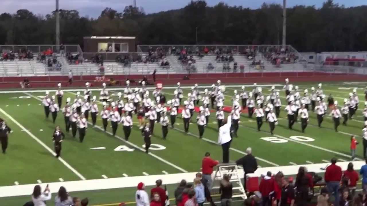 Clearfield Bison Band Pregame with Alumni Part 1 (10-11-13) - YouTube