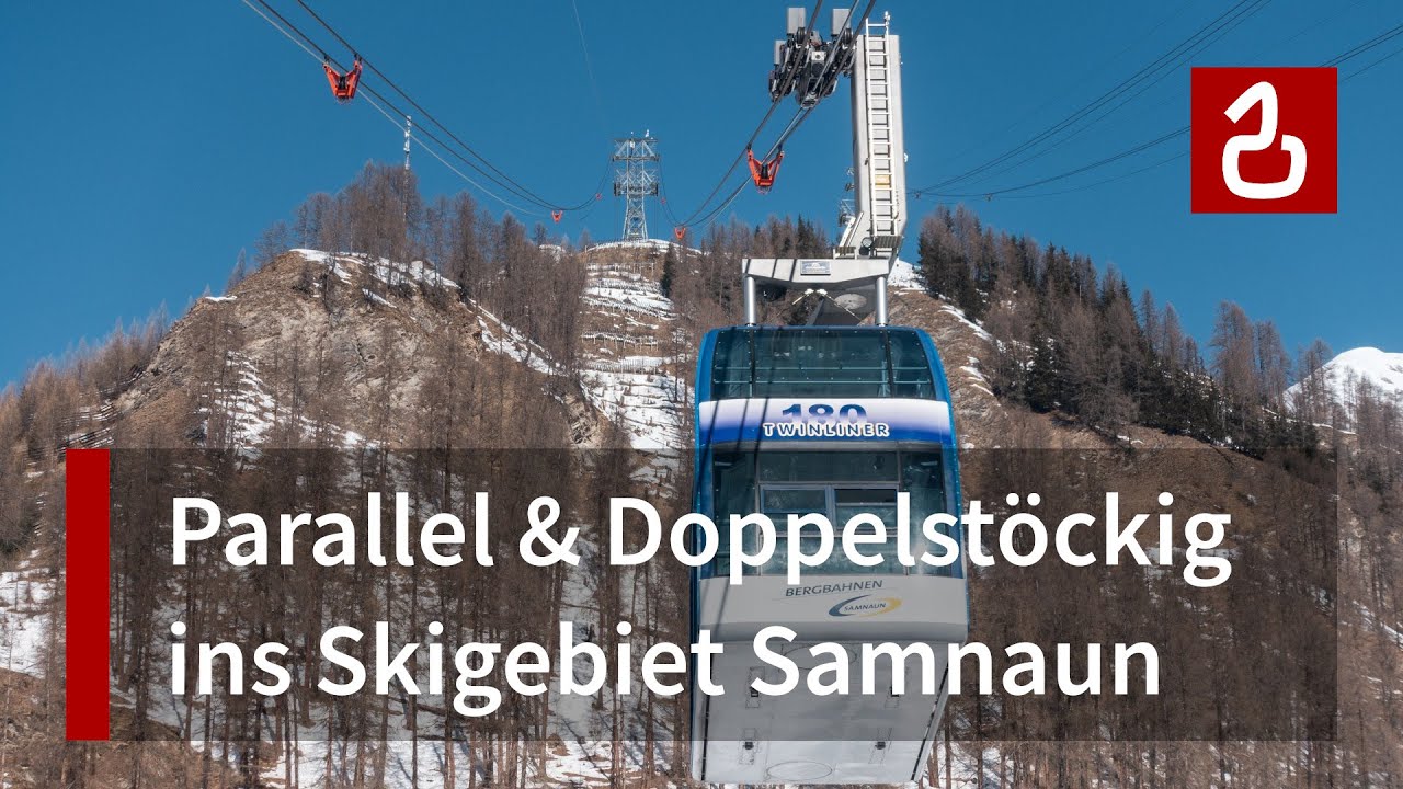 Der Twinliner | Die Doppelstock-Seilbahn in Ischgl-Samnaun - YouTube