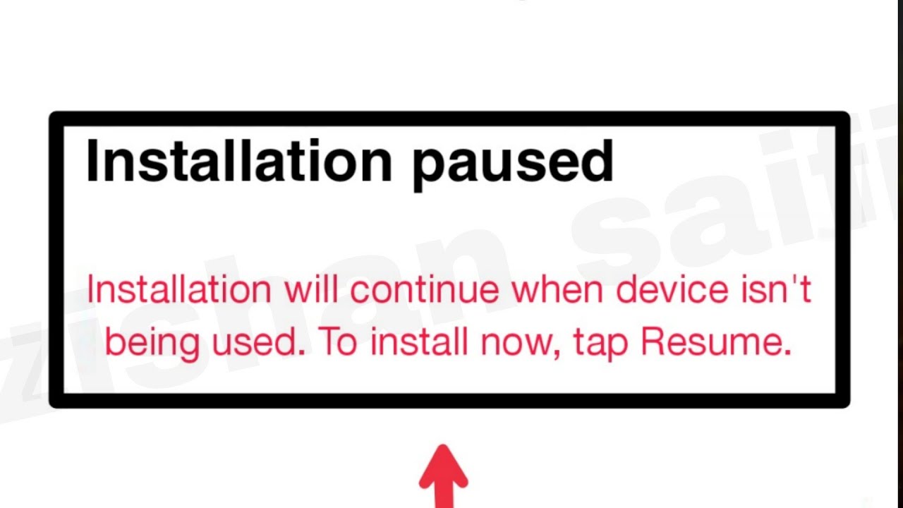 Android Installation Paused Fix Installation will continue when device ...