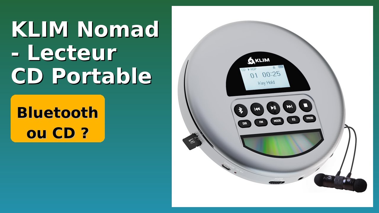 AVIS (2025) : KLIM Nomad - Lecteur CD Portable. DÉTAILS ESSENTIELS ...