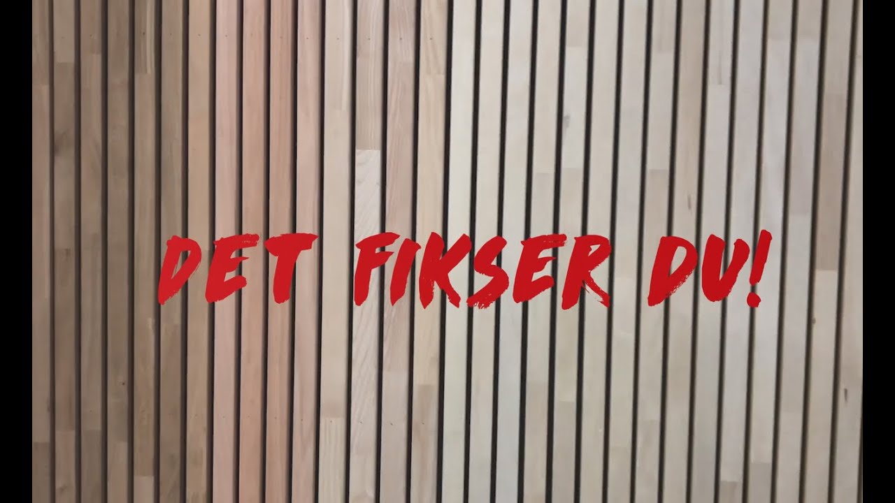 Slik lager du spilevegg - YouTube