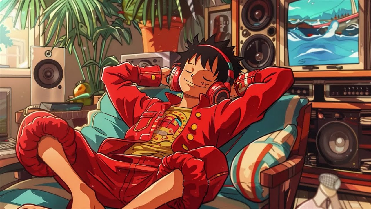 Luffy One Piece Lofi Music Chill ⛵, Chill Lofi 🏖️ lofi hip hop radio 🎵 ...