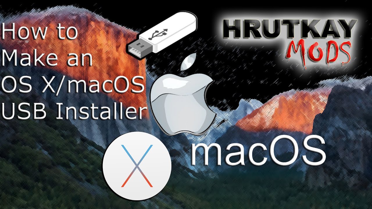 How to Make a Bootable USB Installer for OS X/macOS - YouTube