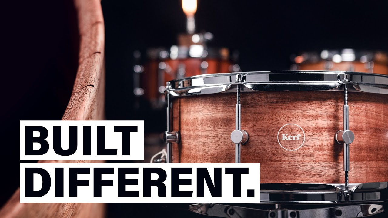 A Brand New Type of Drum Shell | Kerf Drum Co. Mahogany 14x6.5" - YouTube