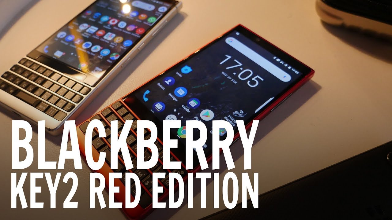 Blackberry Key 2 Red Edition al MWC 2019 - YouTube