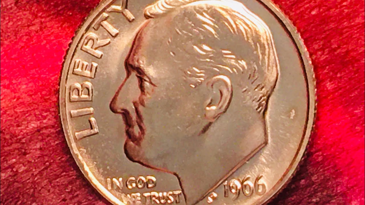 US 1966 Dime Coin - Worth $2 - Roosevelt 10 Cents - United States ...