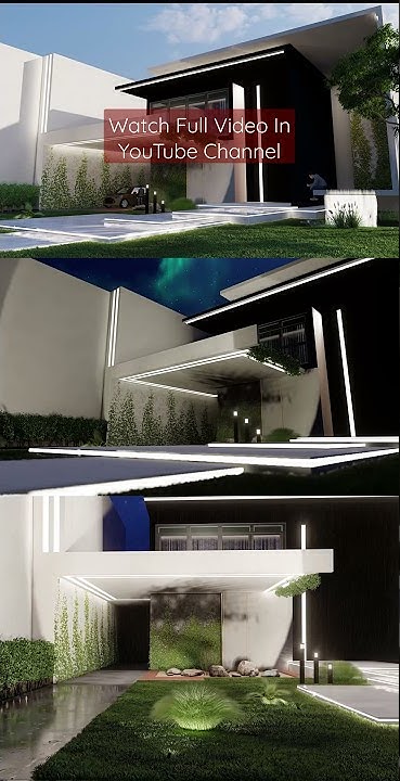 LUMION 11 | Modern House Exterior Render Part 2/2 - YouTube