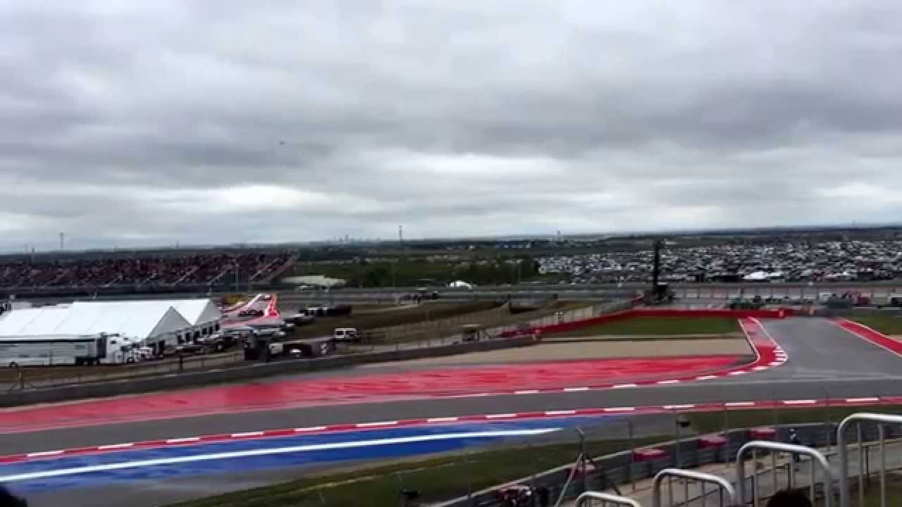 First lap of 2015 Formula 1 US Grand Prix, Austin TX. - YouTube