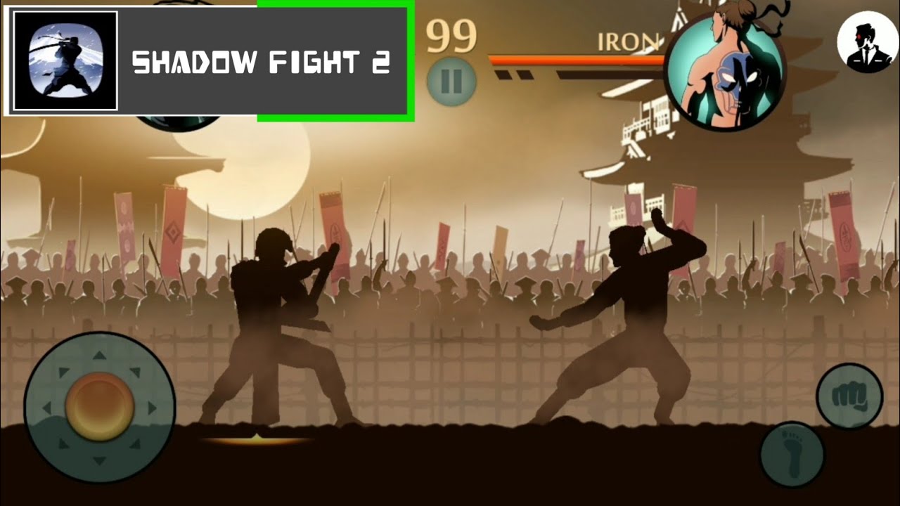 Shadow Fight 2 - Shadow vs. Jester & Iron - YouTube