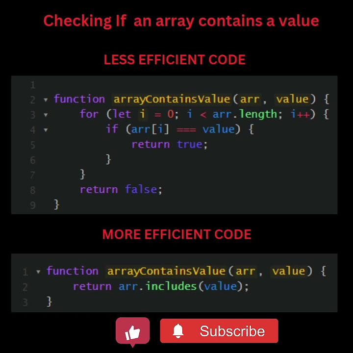 Checking if an array contains a value.#javascript#coding#programming#webdevelopment#shorts# ...