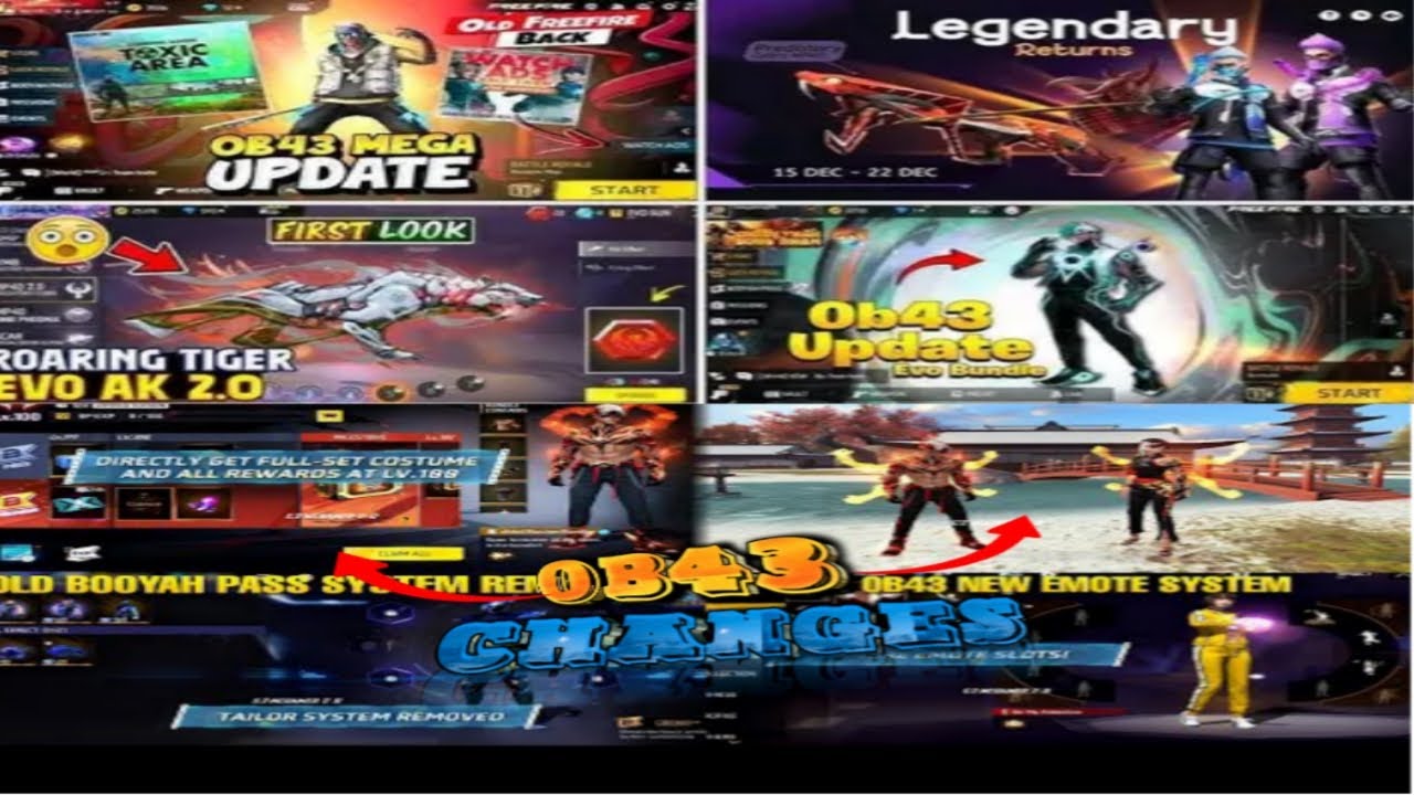 Exploring Free Fire's Latest: OB43 Update Overview &Evo Gun Unleashed ...