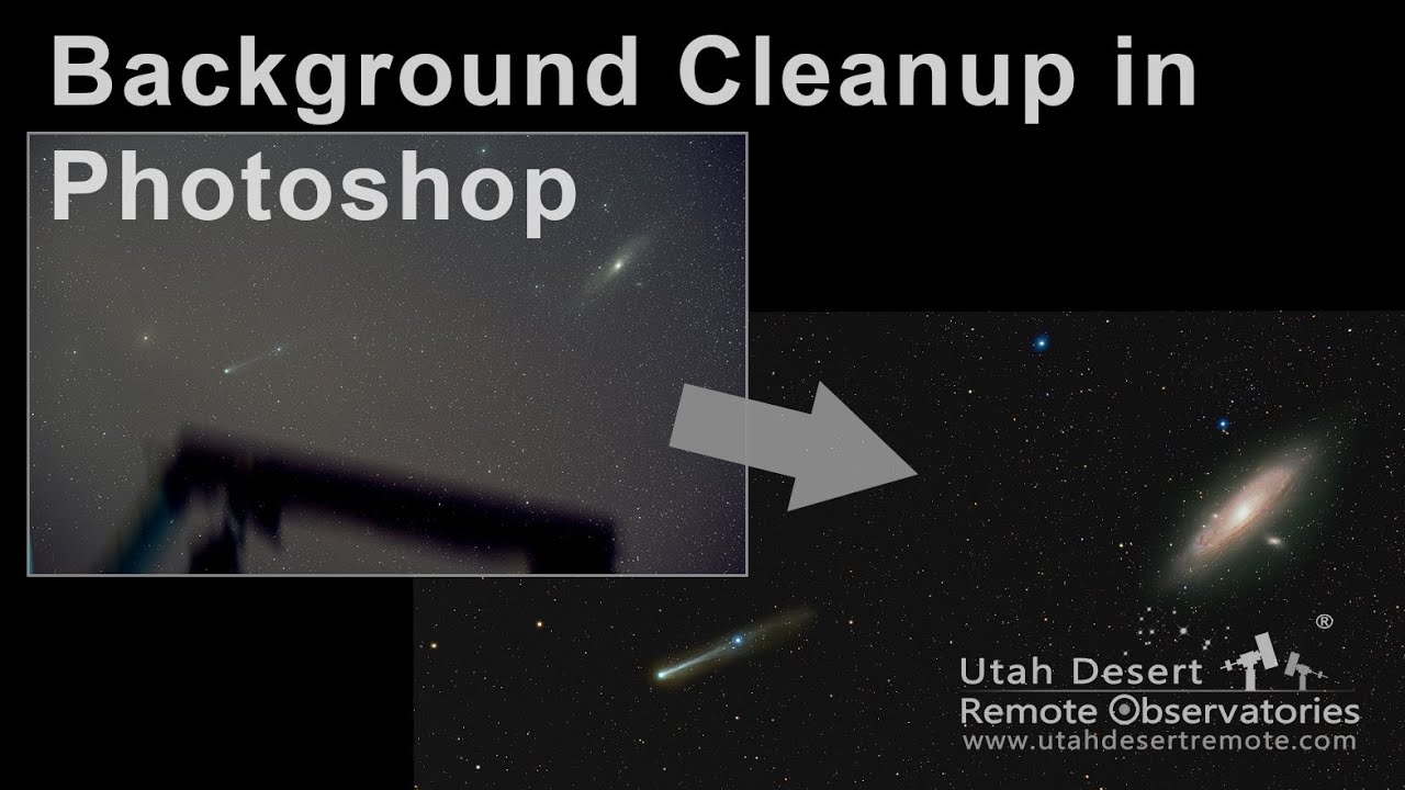 Comet Background Cleanup in Photoshop - YouTube