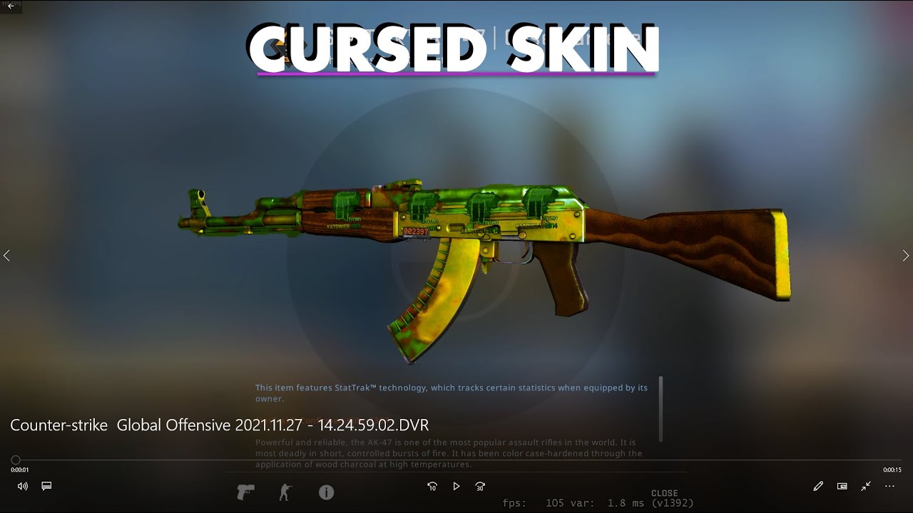 The cursed csgo skin #Shorts - YouTube