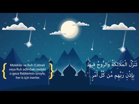 Surah Al Qadr | Türk | Kuran Projesi'ni Anlamak ve Ezberlemek | Resimli