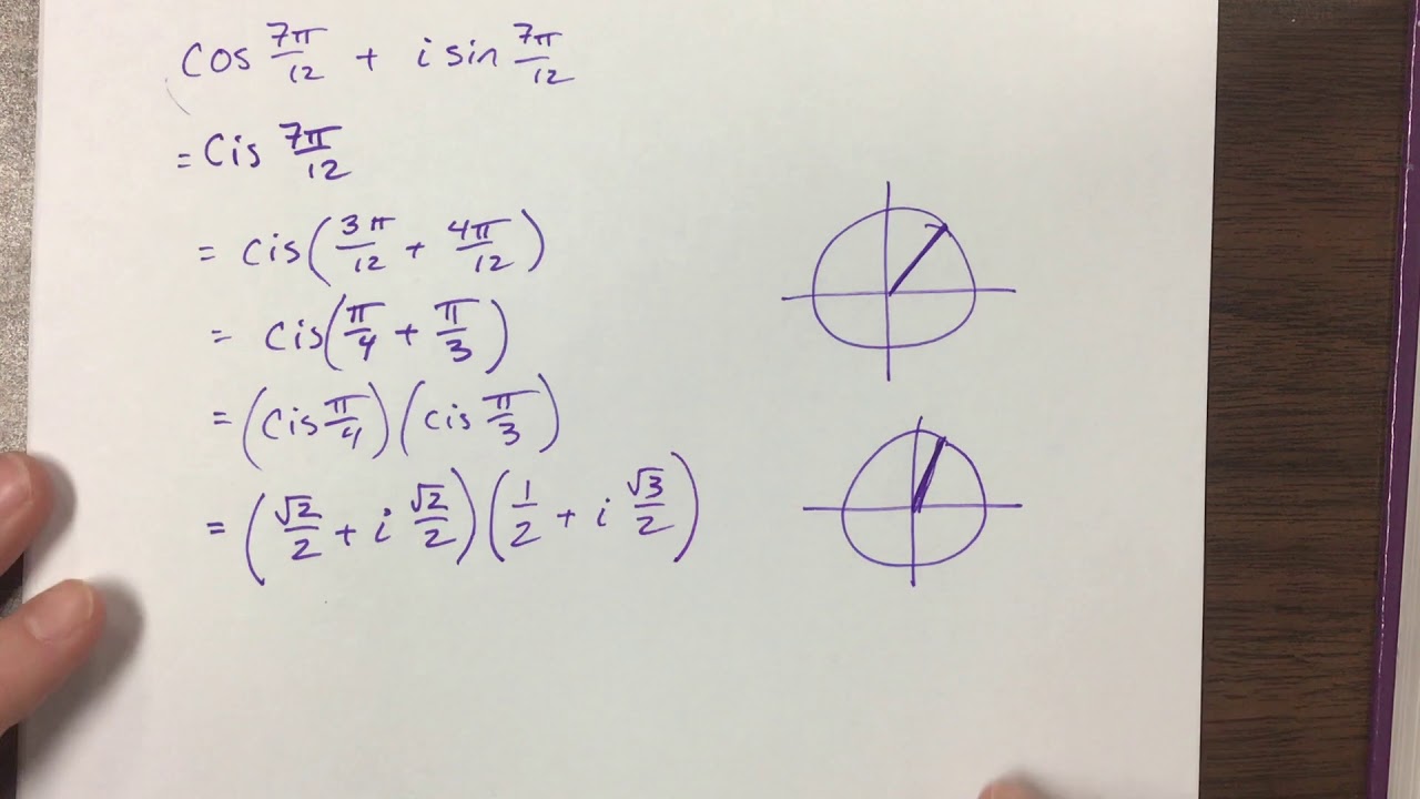 Using Complex Numbers to find exact trig values - YouTube
