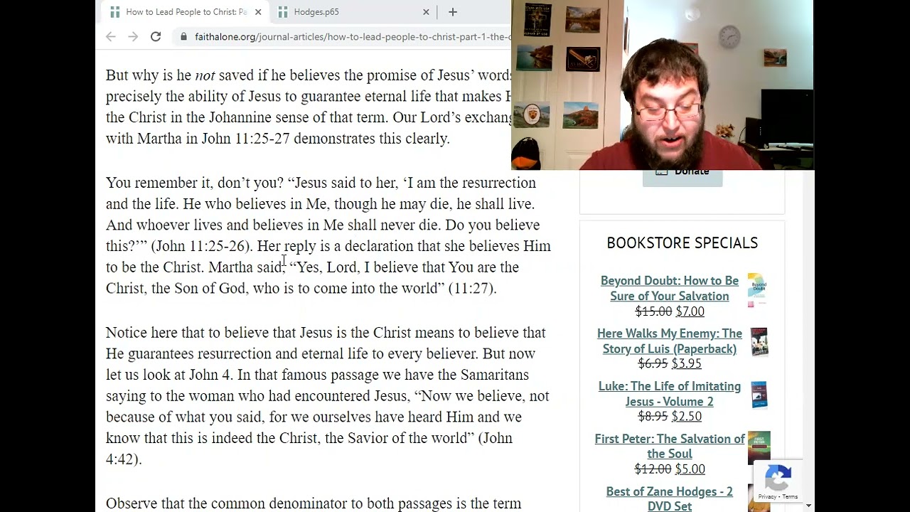 zane hodges diminishes the gospel part 2 - YouTube