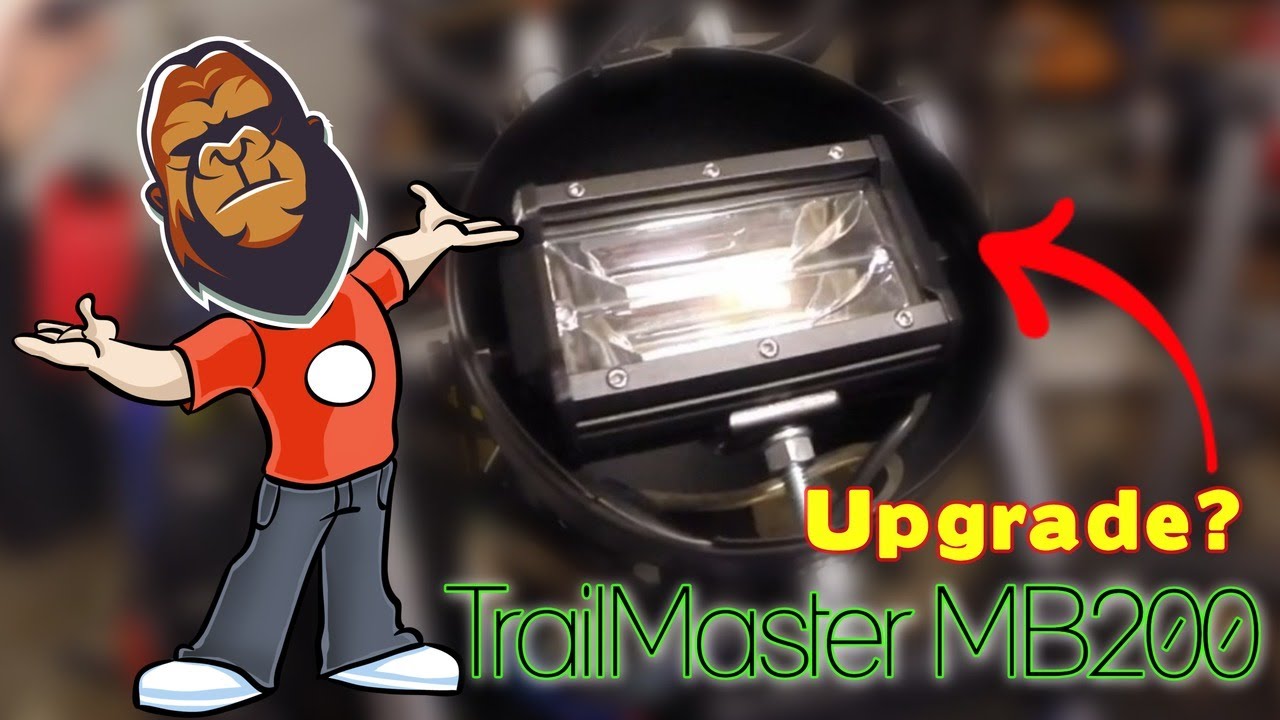 How to Upgrade Head Light on Trail Master mb200 - YouTube