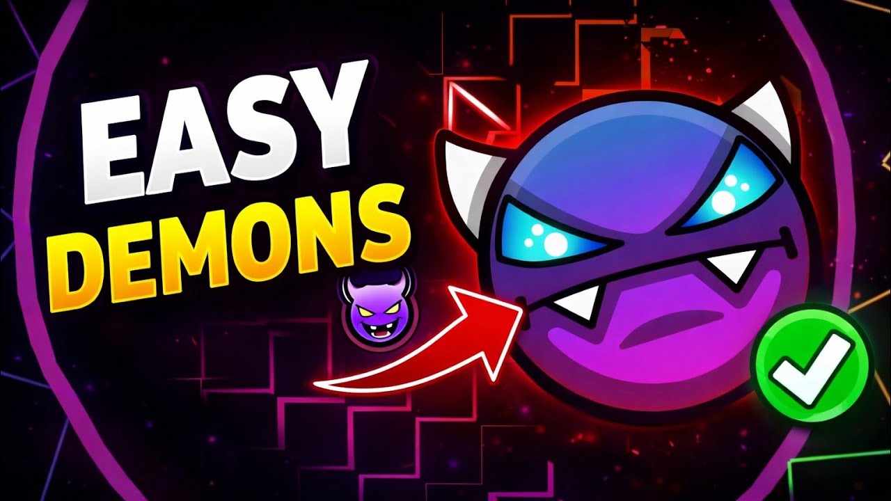5 EASY DEMONS para mejorar en Geometry Dash. - YouTube