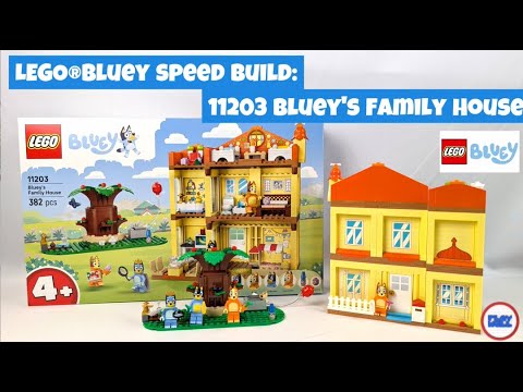 LEGO® BLUEY™ SPEED BUILD: Building the 11203 Bluey's Family House - YouTube