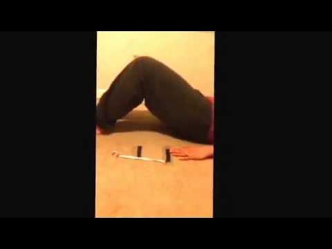 Partial curl up test - YouTube
