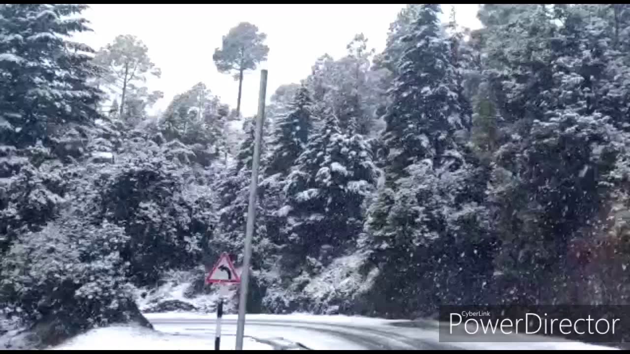 First snow fall in Nainital - YouTube