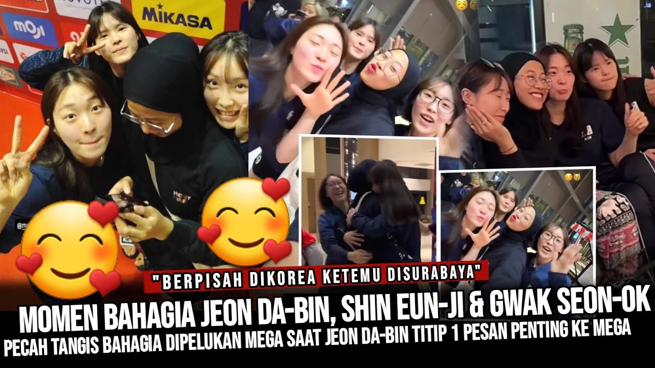 🔴 MOMEN BAHAGIA JEON DA-BIN, SHIN EUN-JI & GWAK SEON-OK !! SAAT DITEMUI LANGSUNG MEGA DISURABAYA ...