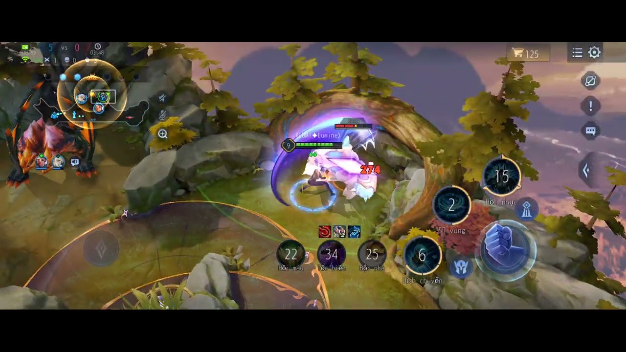 Tara x Shion lỗi bắn tung toé sau đòn đánh tay thứ 4 trên map 3vs3 # ...