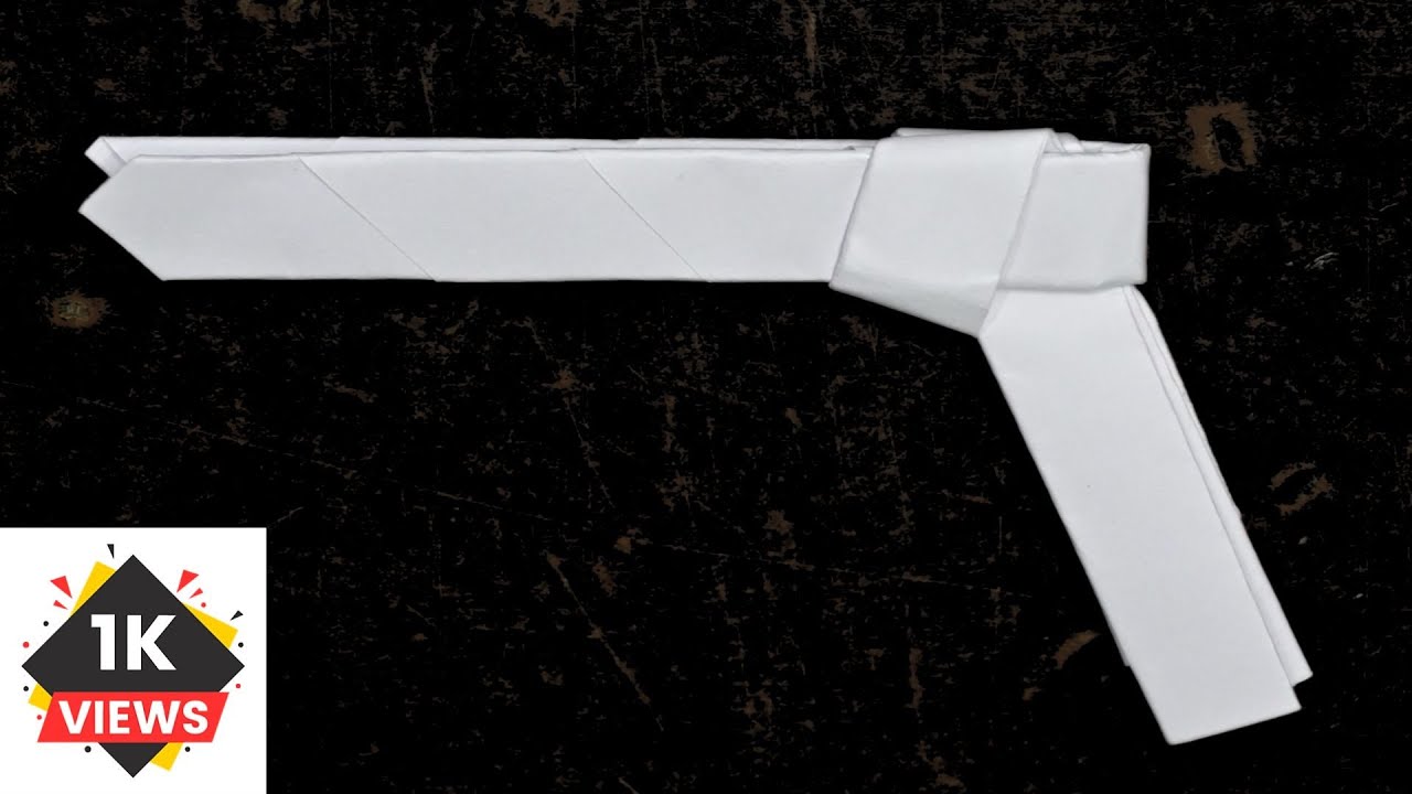 Make your own super simple! origami Paper Gun || for free time in class ...