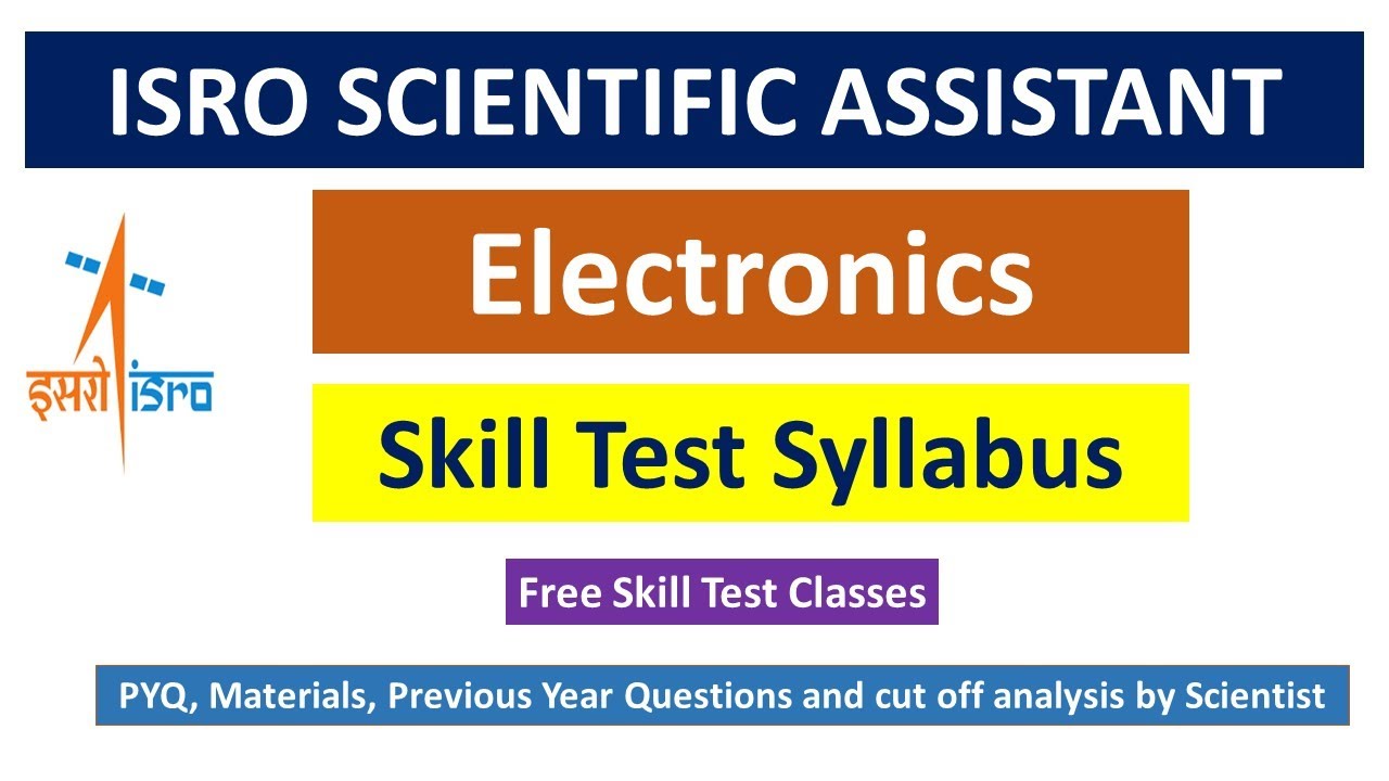scientific assistant electronics | isro scientific assistant skill test ...