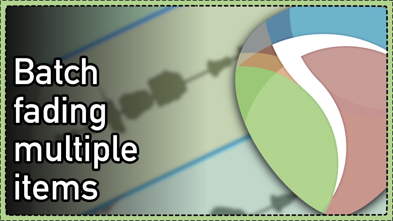 Fading multiple items - How to Batch Fade in REAPER 5 - YouTube
