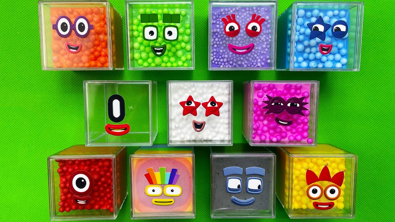 Numberblocks – Looking SLIME Coloring | Most Satisfying Slime Video ...