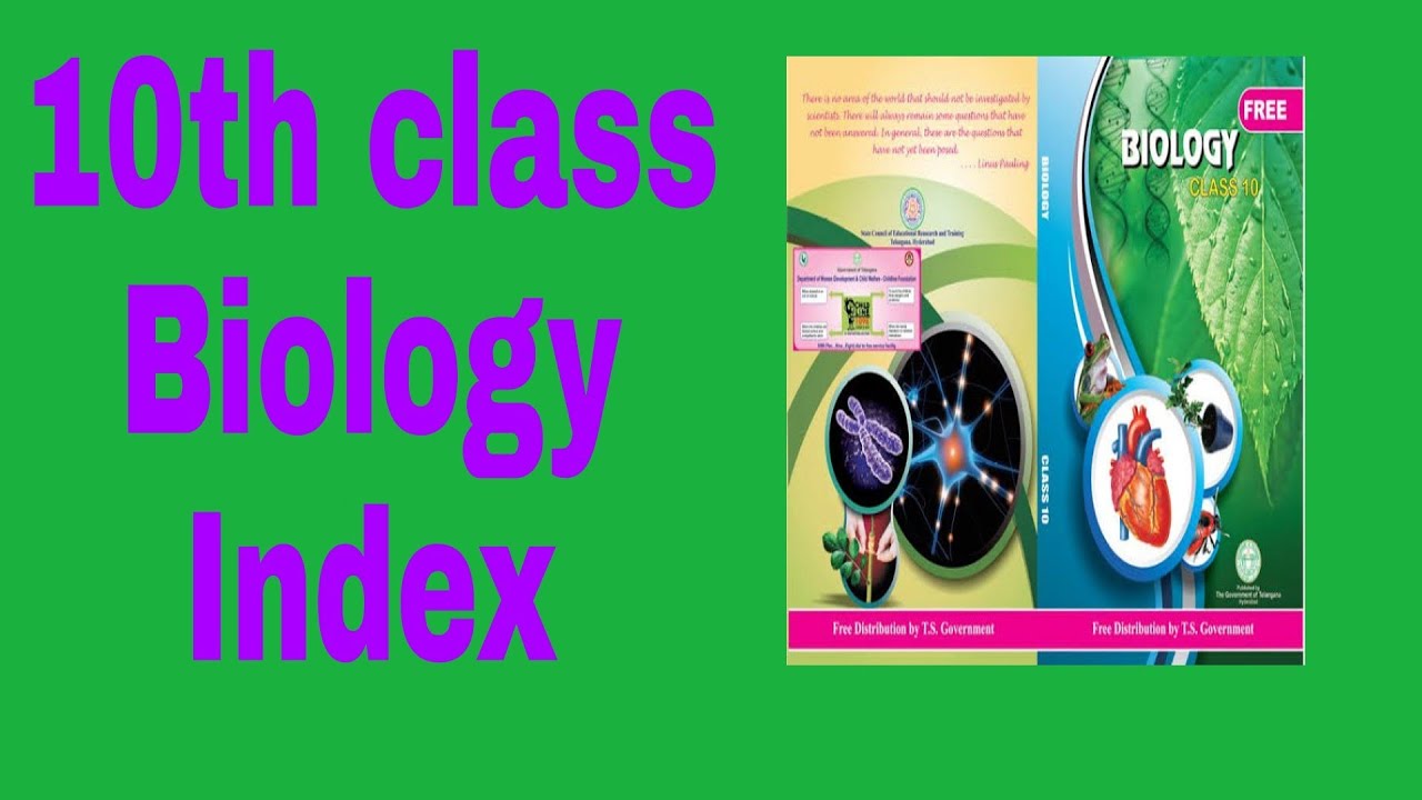 10th Class Biological Science Index - YouTube