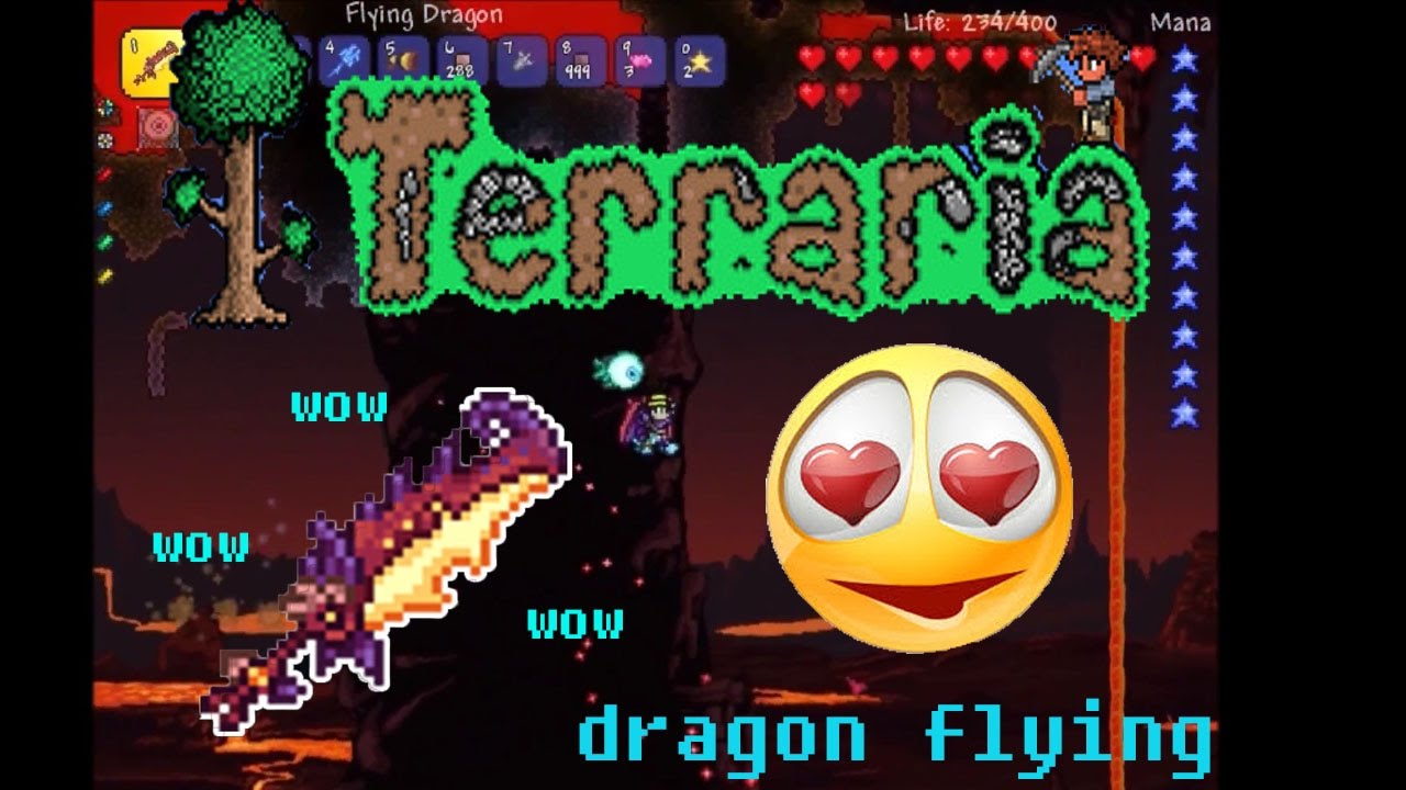 Terraria Flying dragon - YouTube