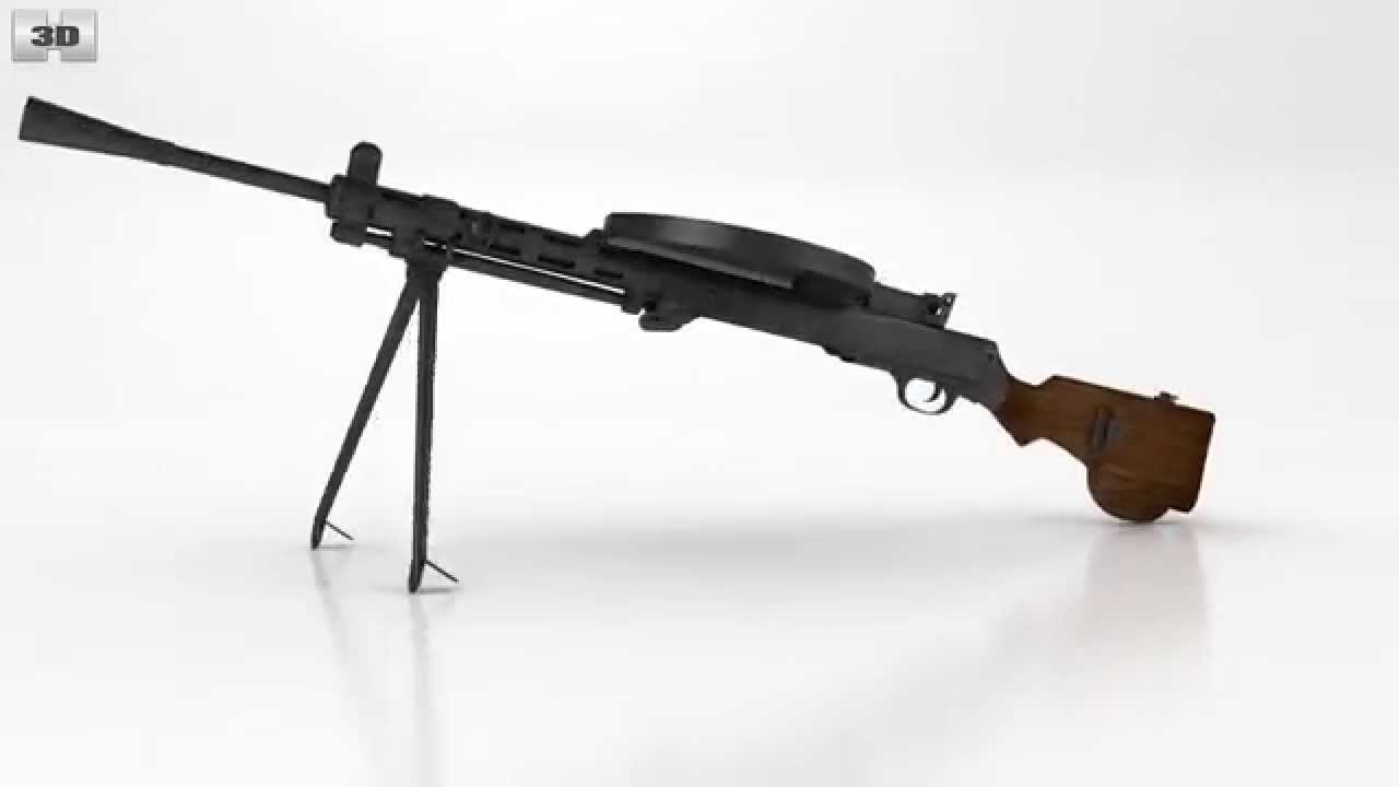 DP-27 3D model by 3DModels.org - YouTube