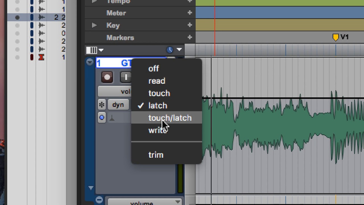 Pro Tools Automation: Modes and Automatch - YouTube