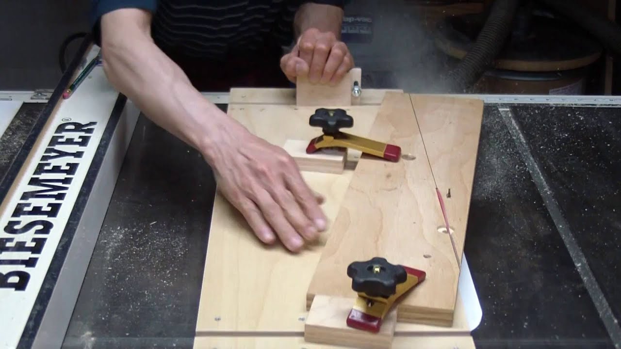 Four-side tapering jig - YouTube